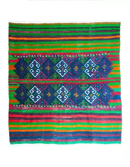 Hand Woven Unique Retro Osmaniye Village Rug | Endemigo.com