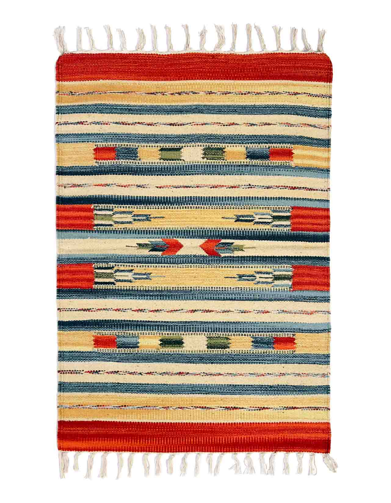 Hand Woven Dhurrie Rug Mat Cotton with GI | Endemigo.com